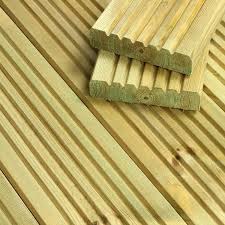 150mm x 35mm X 4.8Mt.. GREEN TREATED TIMBER DECKING – Strahan Timber.